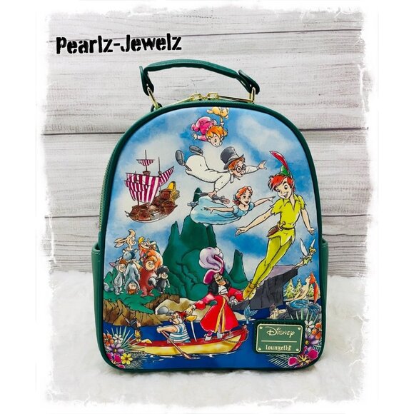 Loungefly | Bags | Loungefly Disney Peter Pan Cast Painting Captain ...